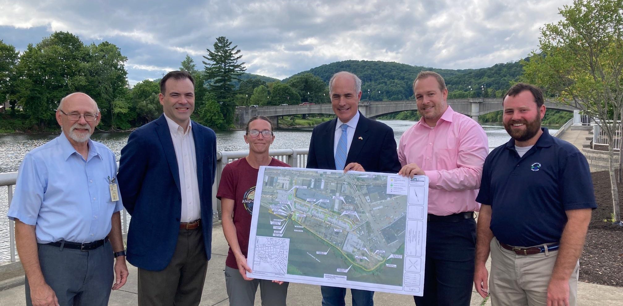 Officials pitch riverfront to Senator Casey | News, Sports, Jobs ...